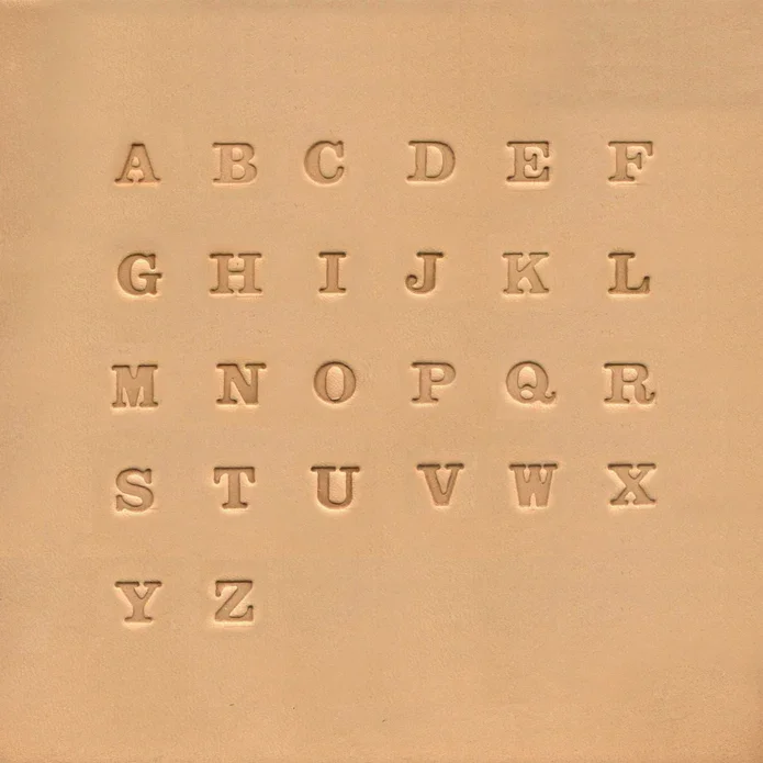 Leather Alphabet Set 6,5mm Leather Alphabet Set 6,5mm
