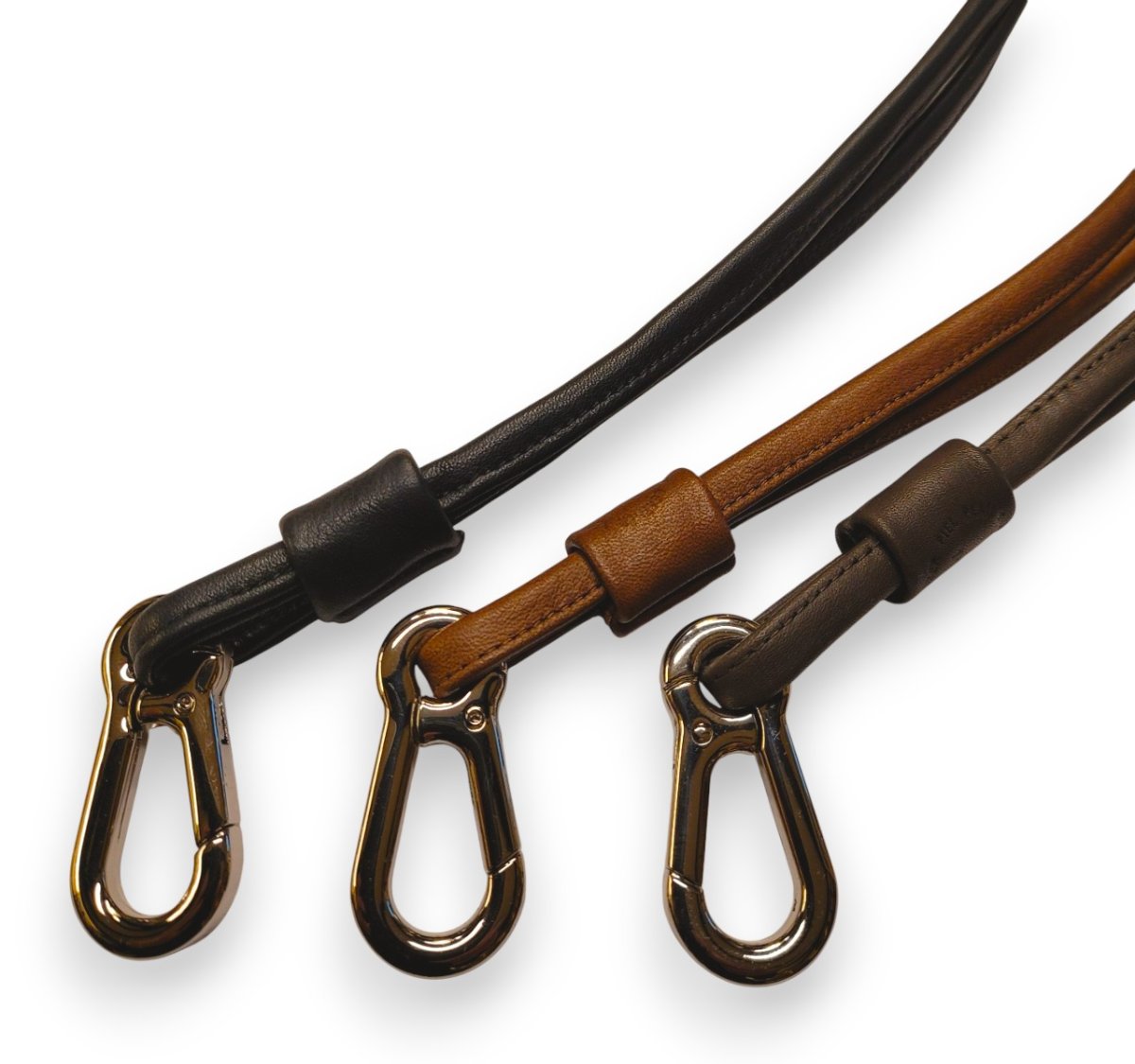 Keyhanger med lædersnøre - antik sort