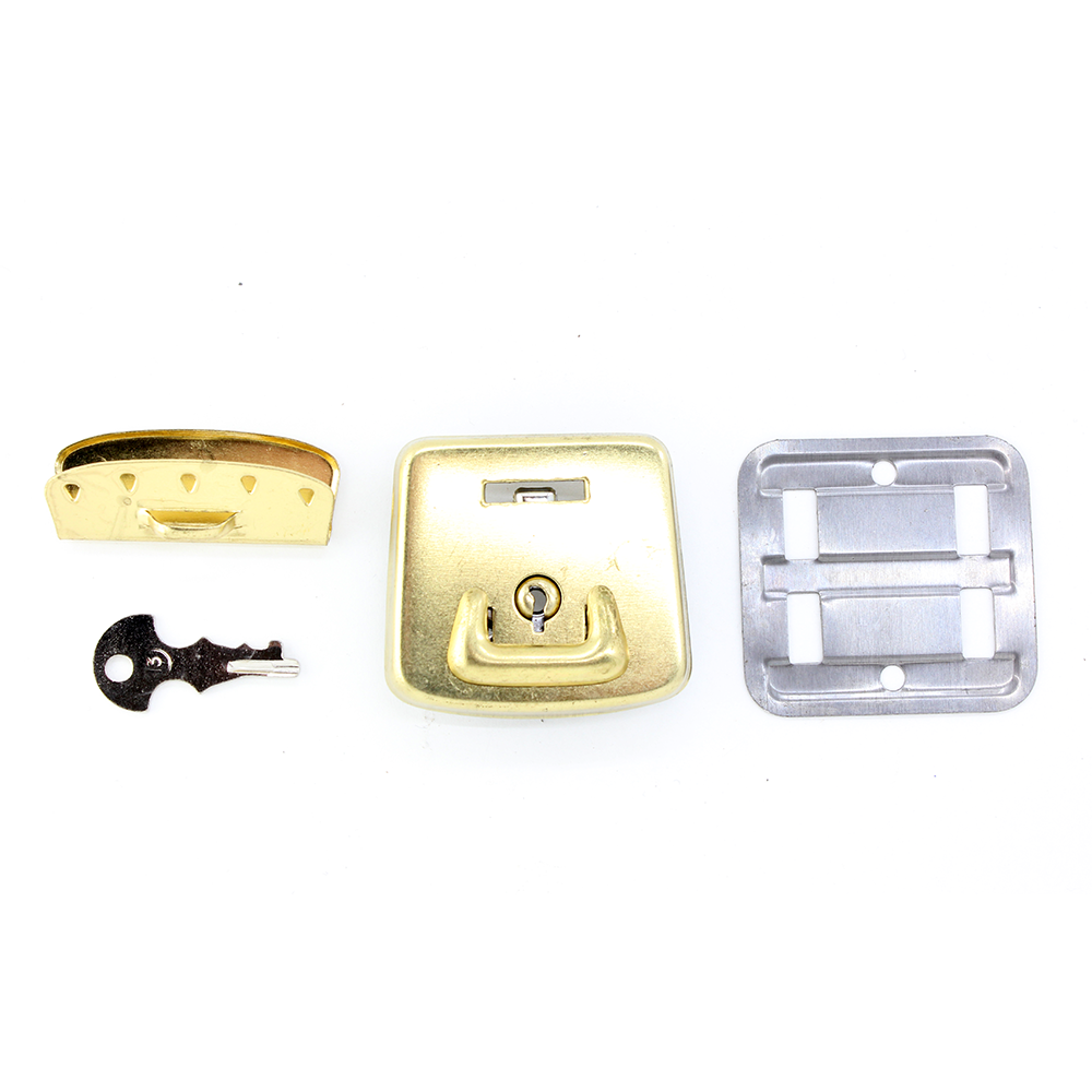 Bag lock brass 48x46mm - Locks / closures - Leather House - Fur ...