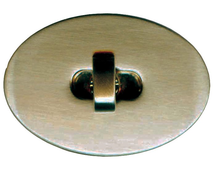 Turn lock oval 60x40mm incl screws - Locks / closures - Leather House ...