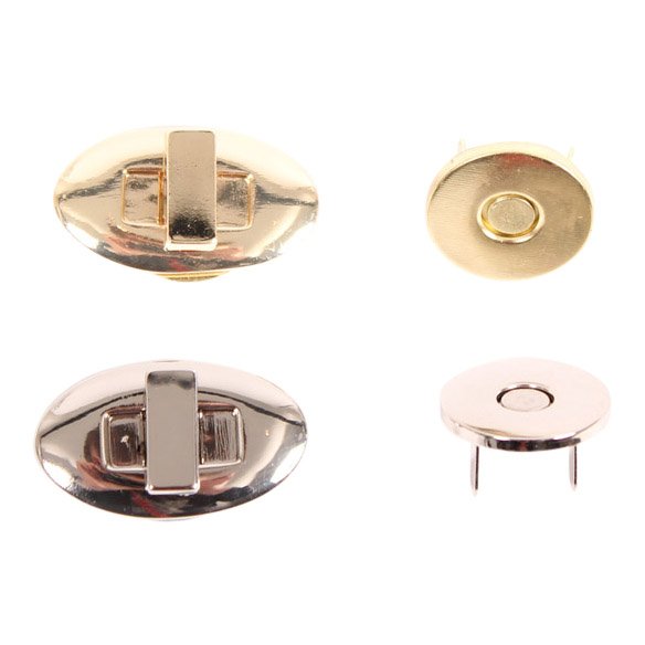 Magnetic lock oval 30x18mm - Locks / closures - Leather House - Fur ...
