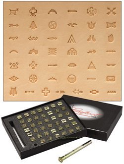 Native American Symbol Stamp Set - Alphabet & Stamp Sets - Leather ...