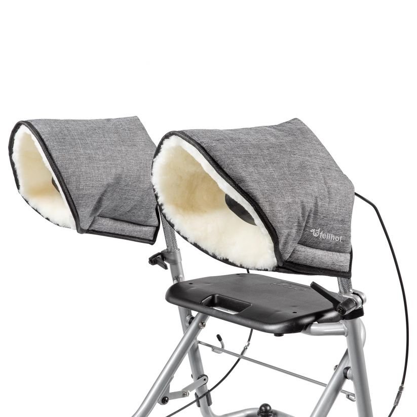 Hand Muffs for Walkers - Healthcare - Leather House - Fur, Buckles ...