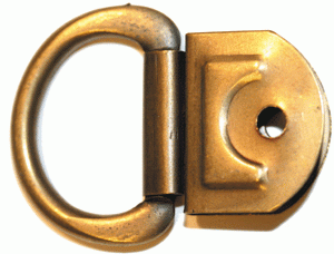 Hank holders antique brass 20mm 2 pcs - Bag frames/Hangers - Leather ...